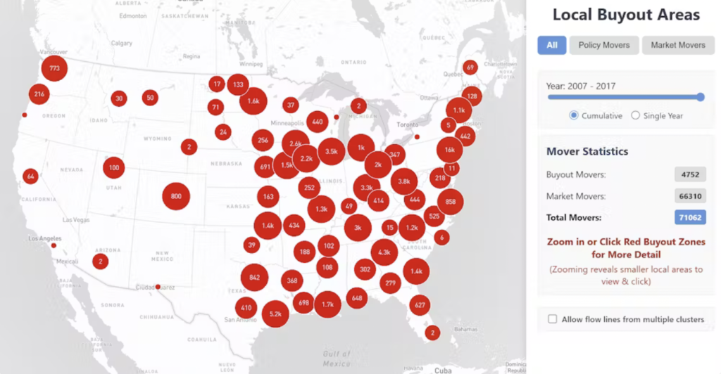 FEMA Buyouts vs. Risky Real Estate: New Maps Reveal Post-flood ...